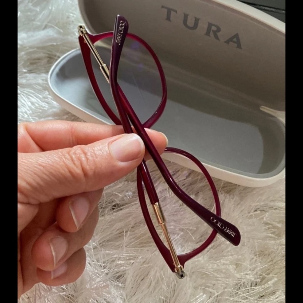 Jimmy Choo Eyeglasses Frames Bourgogne Gem
